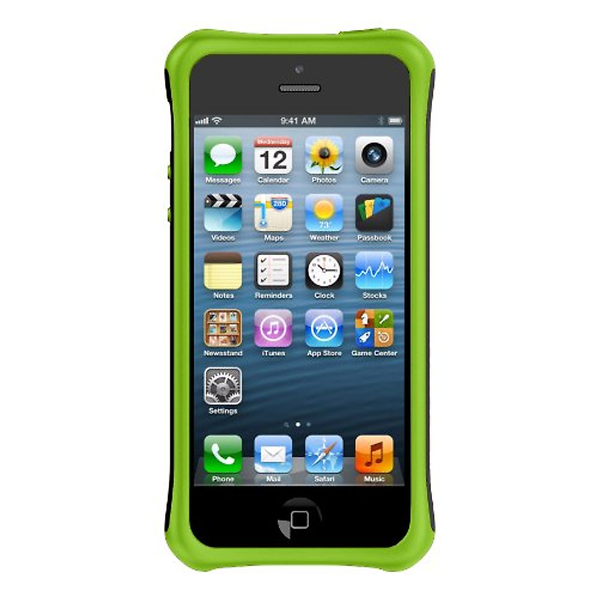 Ballistic AP1085-A005 Aspira Series Case for iPhone 5 - 1 Pack - Retail Packaging - Black/Lime Green
