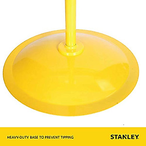 Stanley 24 Inch Oscillating Industrial High Velocity Pedestal Fan - Use for Shop, Garage or Warehouse, All-Metal Construction, 3 Speed Settings (ST-24POSC)