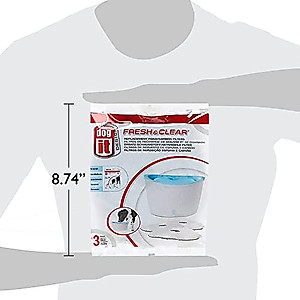 Dogit Design Carbon Replacement Foam Filter Cartridge for Dogit Design Fresh & Clear Fountain - 3-Pack by Dogit