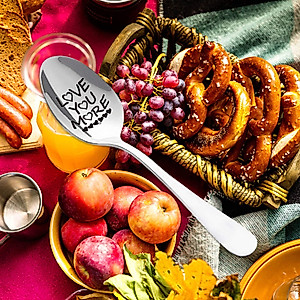 Love You More Spoon, 'love You More' Engraved Spoon, Valentine's Day Gift for Him, Funny Engraved Stainless Steel Gourmet Spoon, Love You More Engraved Stainless Steel Coffee Tea Spoon