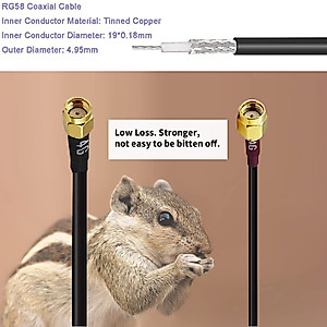 Cellular 4G LTE SMA/TS9 Antenna Compatible with Netgear Nighthawk M1 MR1100 LB1120 LM1200 Verizon Jetpack MiFi AirCard AT&T T-Mobile Hotspot Sprint 4G LTE Router USB Modem Dongle Adapter, Eifagur