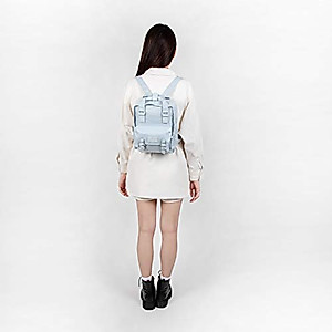 Doughnut Macaroon Mini Pastel 7L Travel School Ladies College Girls Lightweight Casual Daypacks Bag Small Backpack (Blau hellblau)