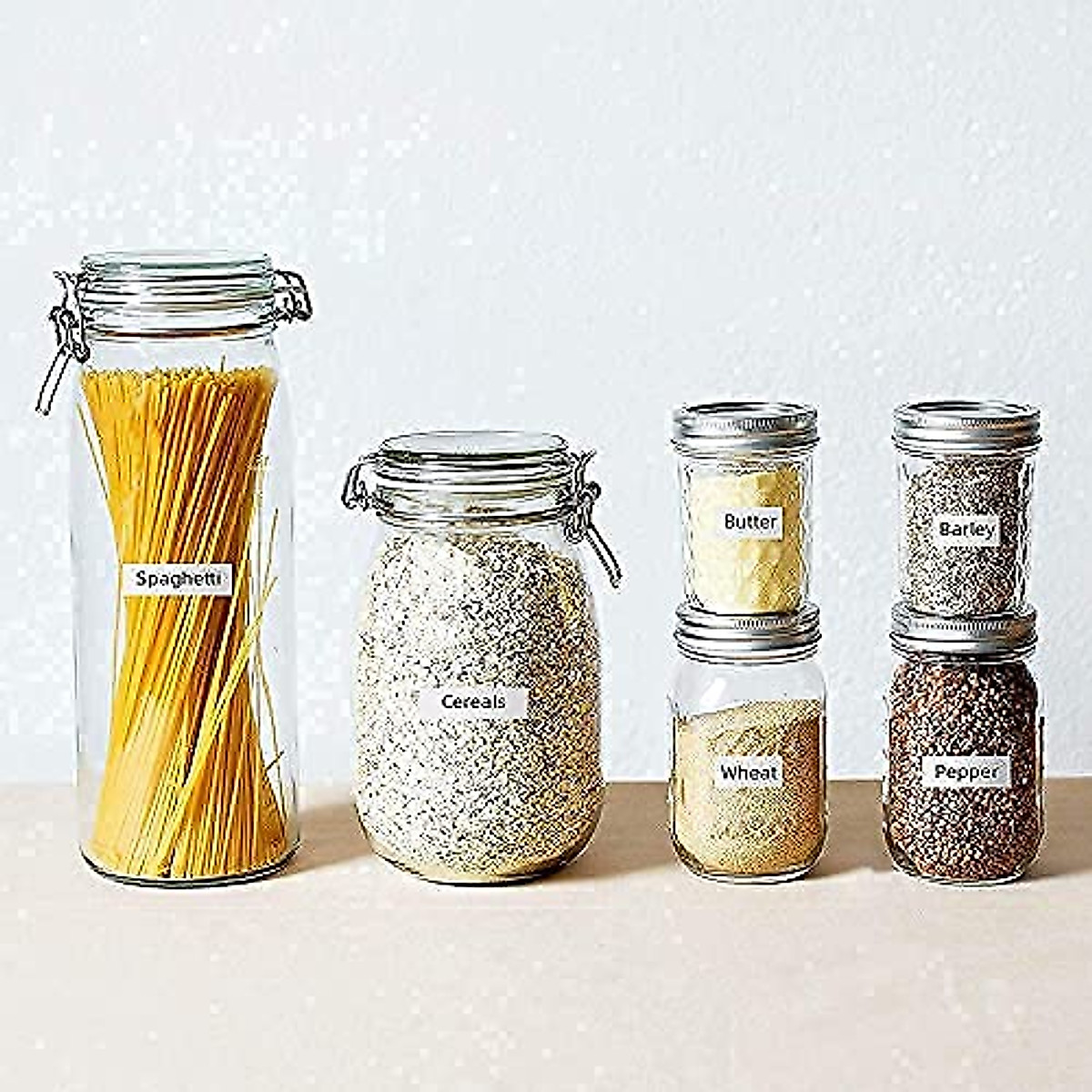 5-Pack White + 4-Pack Clear for Brother TZe-231 TZe-131 P-Touch Label Maker Tape for Ptouch PT-D210 PT-H100 PT-D400 PT-1290, 12mm 0.47 Inch Laminated Black on White/Clear, 9-Pack