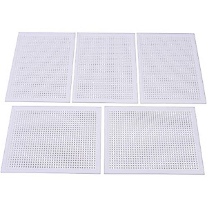 Constructive Playthings 250 Piece Peg-It Play Including 240 Brightly Colored 1/2" Diam. Pegs, Five 8 1/2" W. x 6 1/2" H. Plastic Pegboards and 5 Double-Sided Design Cards for Ages 3 Years and Up