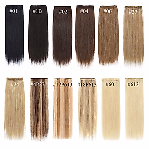 SEGO 2 Pcs Short Hair Extensions Clip in Human Hair 6 Inch 20g Hairpiece Human Hair Toppers for Women With Thinning Hair Adding Hair Volume -#4P27 Medium Brown&Dark Blonde