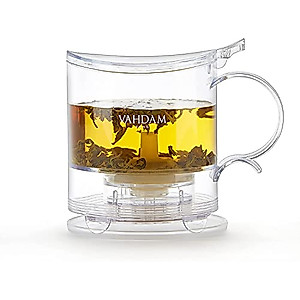 VAHDAM, Imperial Tea Maker - 16oz, Bottom Dispensing Tea Pot | Drain-Tap Technology, All-In-One Tea Kit | Best Tea Pot With Infusers For Loose Tea | Tea Steeper | Gift For Tea Lovers