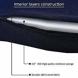 ZLXDP Patio Foldable Chaise Lounge Chair Bed Outdoor Beach Camping Recliner Pool Yard Adjustable Positions