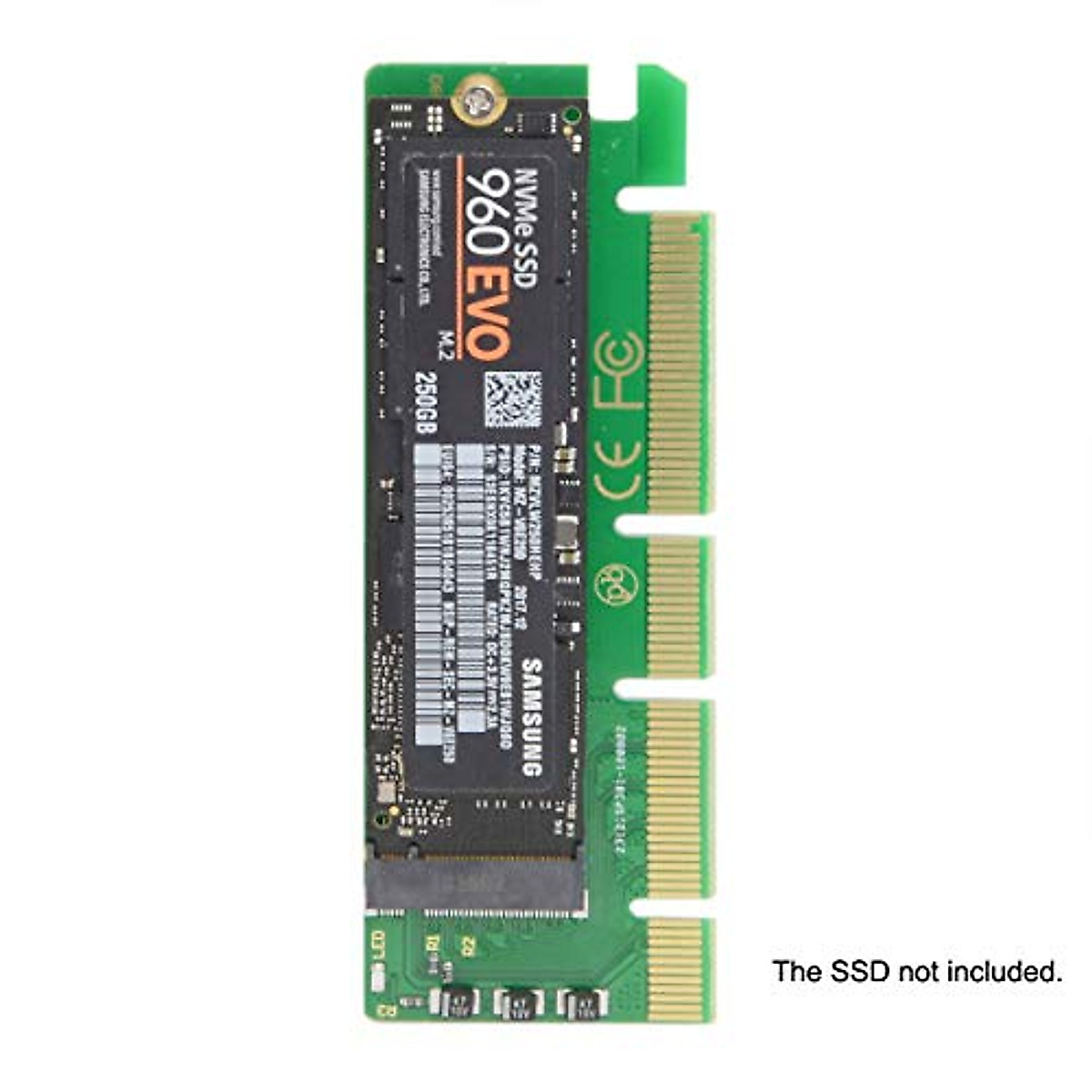 chenyang M.2 NVME to PCIe 3.0 X16 Adapter NVME/AHCI SSD to PCI Express Expansion Card Adapter