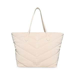 Steve Madden WORKINC Quilted Tote, Bone