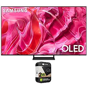 SAMSUNG QN55S90CAFXZA 55 Inch OLED 4K Smart TV 2023 (Renewed) Bundle with 2 YR CPS Enhanced Protection Pack