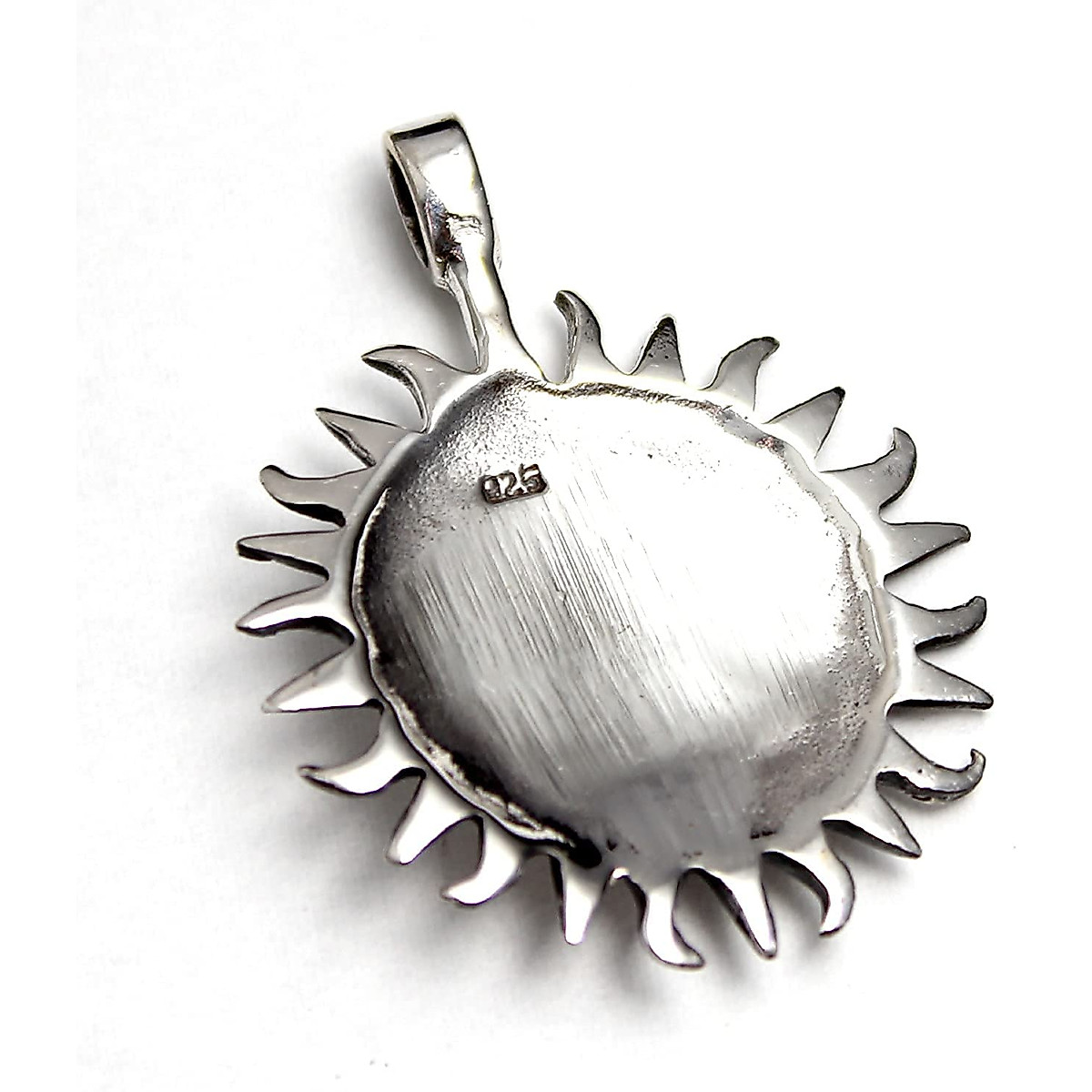 COSUMOSU 925 sterling silver Mexican Sun and moon Face Celestial Lunar Solar Pendant (Sun & Moon)