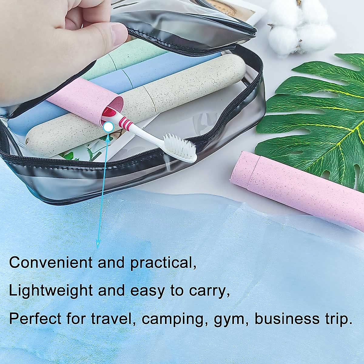 4 Packs Portable Travel Toothbrush Case Breathable Travel Toothbrush Holders Bulk Toothbrush Holder for Travel Camping Home School Toothbrush Travel Container for Business Trip Toothbrush Cover