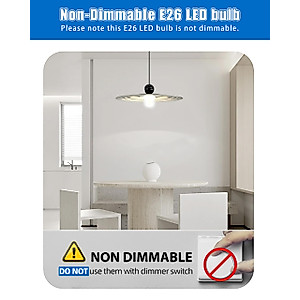 MASTERY MART E26 Led Bulb 60 Watt Equivalent, 5.5W Clear Edison Bulbs, Daylight White 4000k, CRI 90+, 500 Lumen, Vintage ST58 led Light Bulb for Home Non-Dimmable, 6 Pack