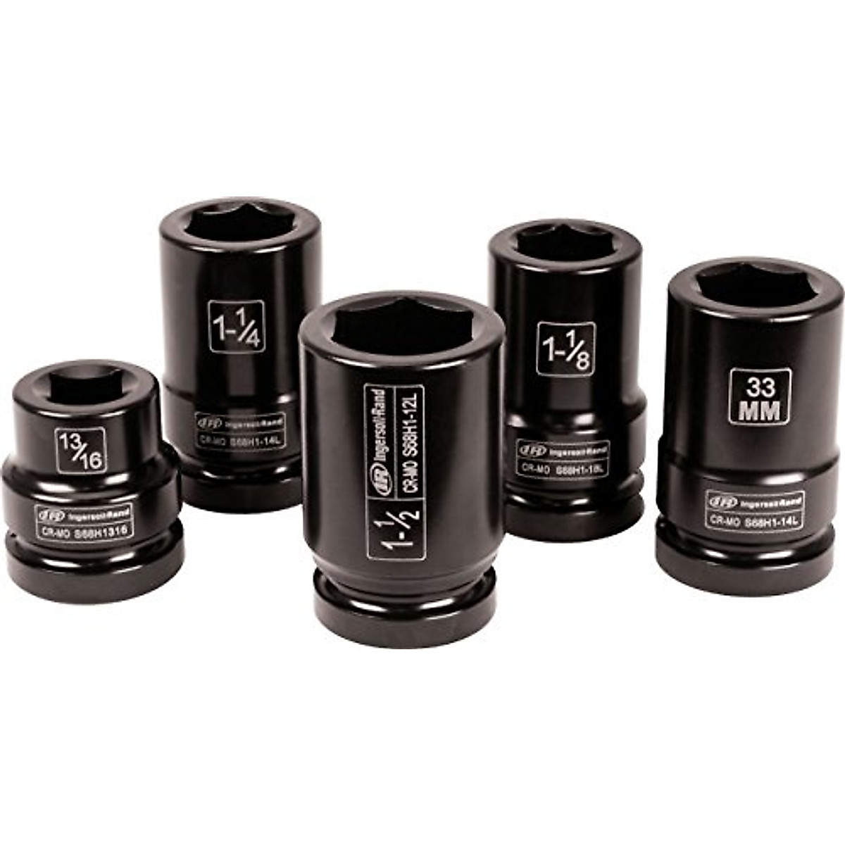 Ingersoll Rand SK8C5TN 1" Drive SAE Deep Truck Service Impact Socket Set (5 Piece)