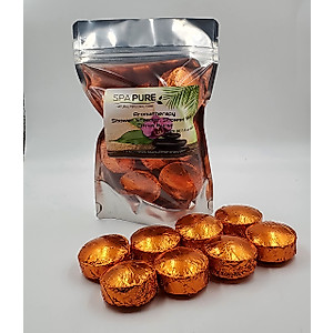 Spa Pure CITRUS Burst Aromatherapy: Shower Bomb Aromatherapy With 100% Natural/Organic Essential Oils - Transform Your Shower - Transform Your Mood (8 Count) Pack of 1