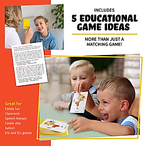 Feelings and Emotions Flash Cards - Memory Game, Social Skills Games, Emotions Cards, Feelings FlashCards, Empathy Game Homeschooling Materials, Preschool Games, Therapy Games for 3 Year Olds and Up