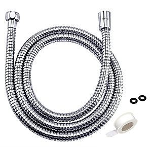Klabb Shower Hose 70 inches Portable Shower Hose Attachment for Shower Head Stainless Steel rv Shower Hose Replacement Flexible and Durable with Brass Insert and Nut