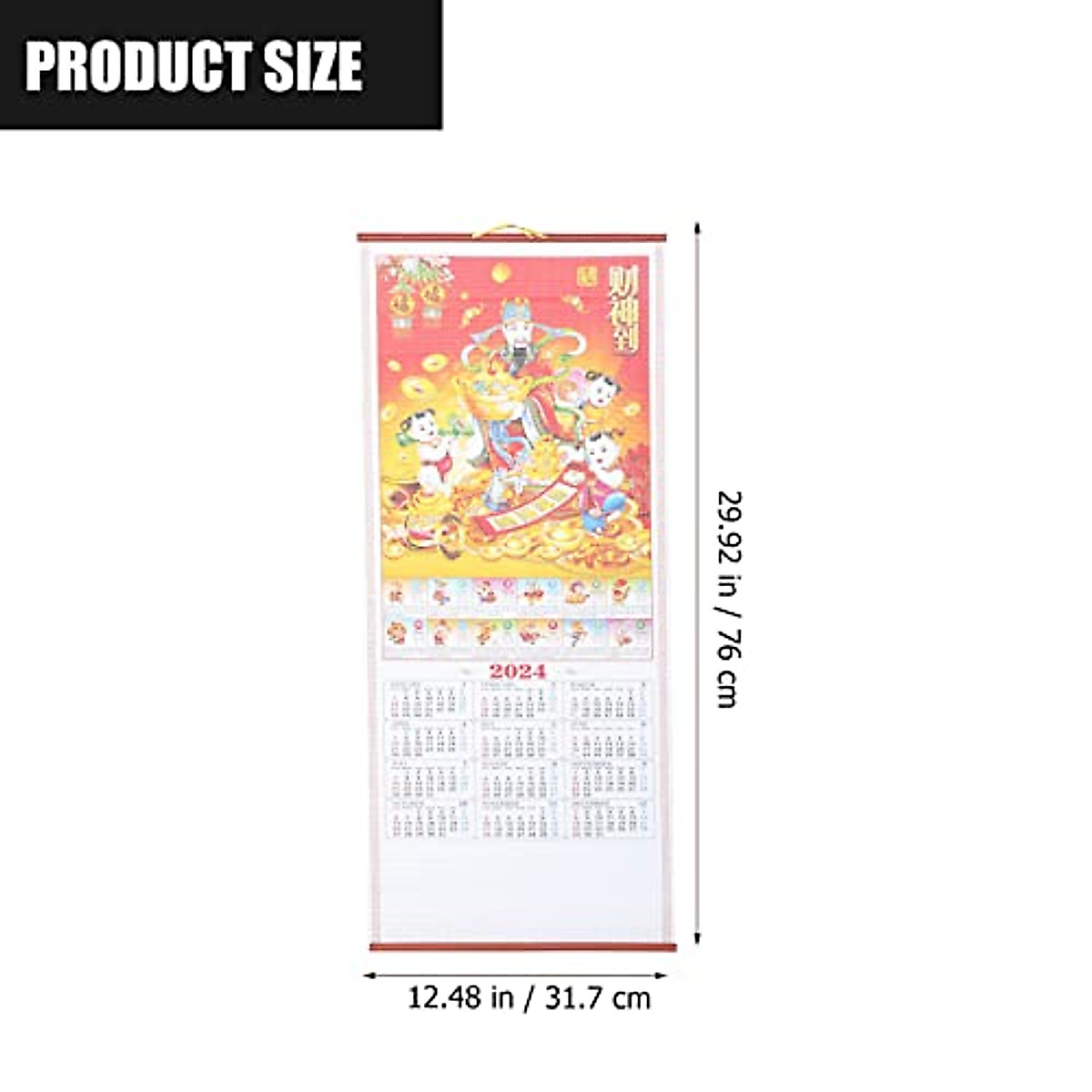 Cabilock calendar Imitation rattan fine chinese monthly calendar hanging calendar for wall Chinese style tearable office lunar calendar decorate China office decore wall calendar desktop
