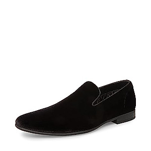 Steve Madden Men's Laight Loafer, Black Velvet, 9.5