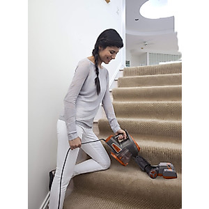 Shark Rocket HV302 Ultra-Light Corded Bagless Vacuum for Carpet and Hard Floor Cleaning with Swivel Steering, Orange (Renewed)