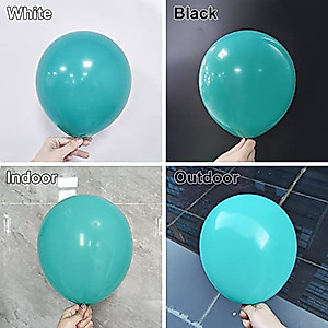 Teal Balloons, 106pcs Turquoise Balloon Garland Arch Kit Different Sizes 5 10 12 18 Inch Teal Blue Latex Balloons for Boys Girls Birthday Wedding Baby Shower Engagement Anniversary Party Decoration