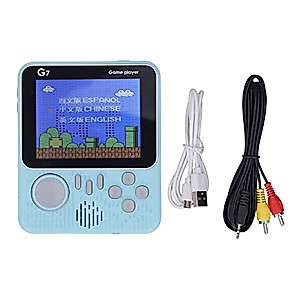 Elolicu G7 Handheld Game Console for Kid Children, 2022 New Portable 3.5 Inch Screen Built in 666 Classic Retro Video Games Console Single Player Lightweight Gaming Device Support for Connecting TV