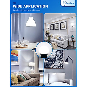 JandCase Refrigerator Light Bulbs, E26 Base A15 Appliance Bulbs 7W Equivalent 60W, Daylight White 5000K Fridge Light Bulbs, Non-Dimmable, UL Listed, 2 Pack