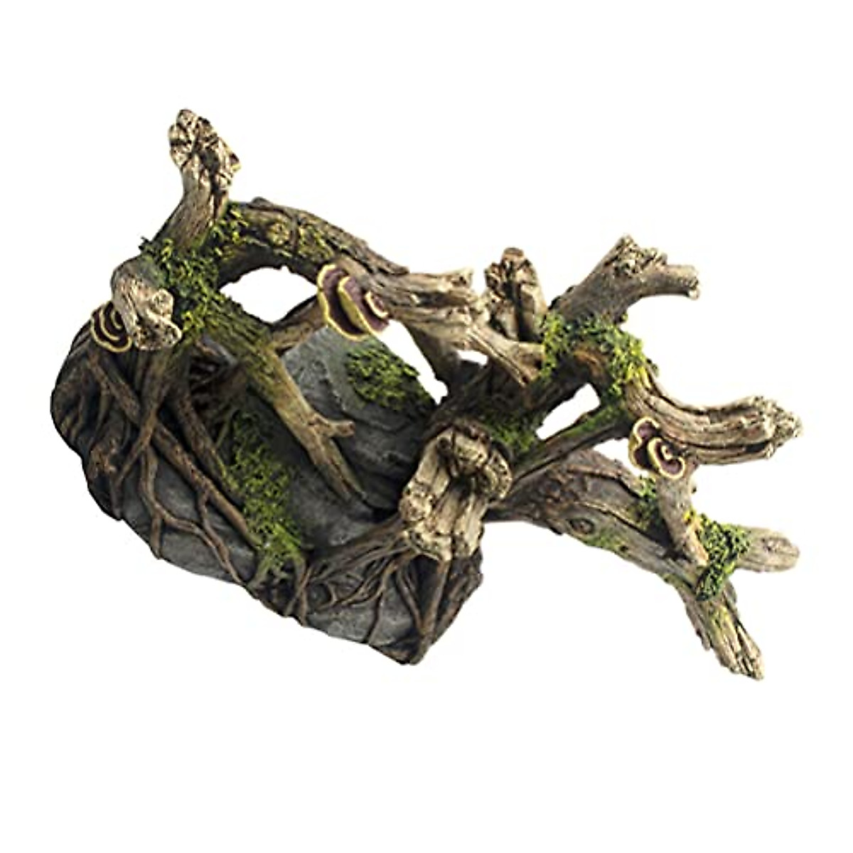 balacoo Aquarium Driftwood Log Decoration Resin Reptile Branches Terrarium Wood Aquarium Trunk Driftwood Tree Fish Tank Log Decoration