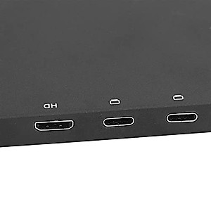 Shanrya Lapotp Monitor, Support Same Screen Display HDR Support 100-240V 16:9 Screen Ratio IPS Touch Screen Monitor 1080P for Notebook Computer (US Plug)