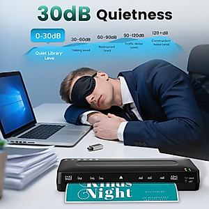 Laminator Machine A3 Laminating Machine - 13 Inches Cold and Thermal Laminator with 30 Laminating Sheets, 5-in-1 Lamination Machine with Paper Trimmer and Corner Rounder for Home Office School Use