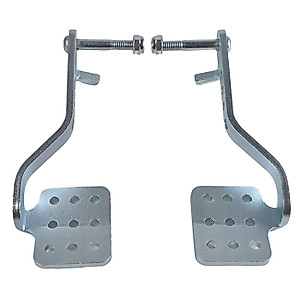 QASKEHKT Go Kart Brake Throttle Pedals Kits for 212cc 196cc 6.5hp Radio Flyer Road Rocket Azusa Carter Vintage Go Kart Cart Racing Drift Trike Black Parts Silver