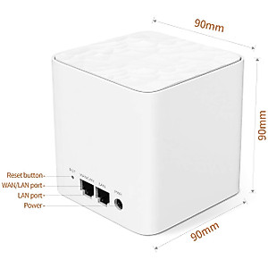 Tenda Nova Mesh WiFi System (MW3)-Up to 2000 sq.ft. Whole Home Coverage, Replaces WiFi Router and Extender, Single Add-on unit simply connects to an existing Nova Mesh WiFi network via the App, 1-pack