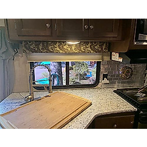 RecPro RV Blinds Pleated Shades | Cotton | RV Window Shades | Camper | Trailer (20" W x 38" L)