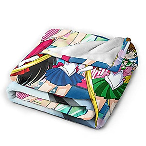 Somny Air Coitioner Blanket Cartoon Blanket Flannel Fleece Blanket Ultra Soft Lightweight Throw Blanket for Bed Couch Living Room 50''X40''