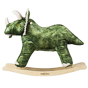Rockin' Rider Terry The Rocking Triceratops, Green , Large