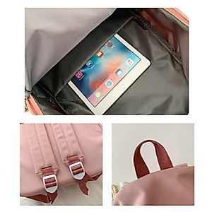 taimowei Kawaii Middle School Cute Bookback Large Capacity College Aesthetic Backpack for Teen Girls (Orange)