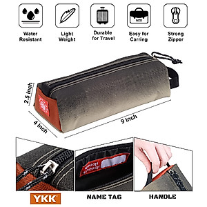 Rough Enough Large Pencil Case Bag Pouch for Boys Kids Girls Adults for School Stationary Art Supplies Office Travel Storage Beige