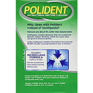 Polident Smokers Denture Cleanser 120 ea (Pack of 2)