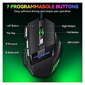 Computers & Accessories Gaming Keyboard Mouse Multimedia Office Mechanical Large Keyboard and Mouse Set Boards