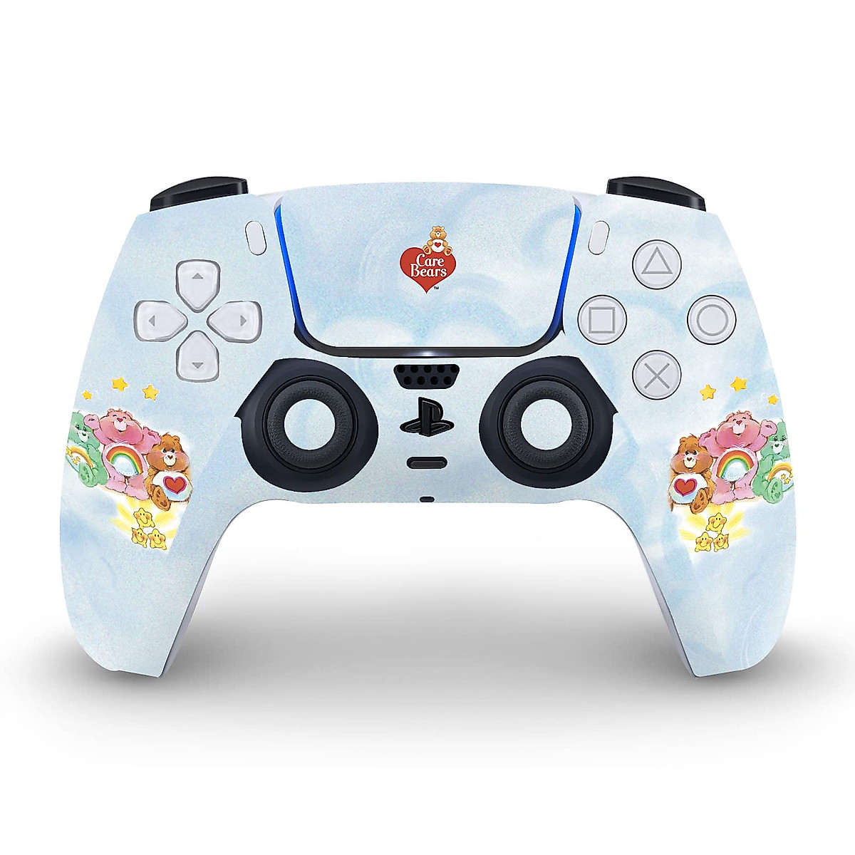 Head Case Designs Officially Licensed Care Bears Group Classic Vinyl Faceplate Sticker Gaming Skin Case Cover Compatible with Sony Playstation 5 PS5 Digital Edition Console and DualSense Controller