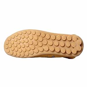 VenusCelia Women's LiFloral Comfort Walking Flats Loafer(10 M US,LiFl-Yellow)