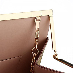 jessie Handbags for Women, Shoulder Bag Top Handle Crossbody Chain Evening Bag Fashion Purse Elegant for Party Prom Gift (3)