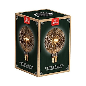 Globe Electric 84637 Designer 40W Crystal Design Bulb
