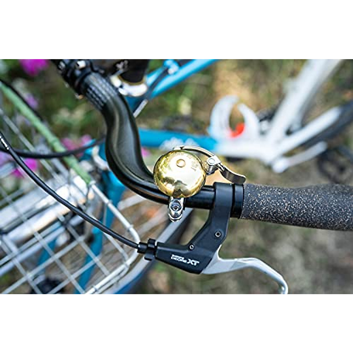 Portland Design Works | King of Ding II Brass Bell, Coming in Hot Edition, Gold, 22.2-25.4mm Handlebars