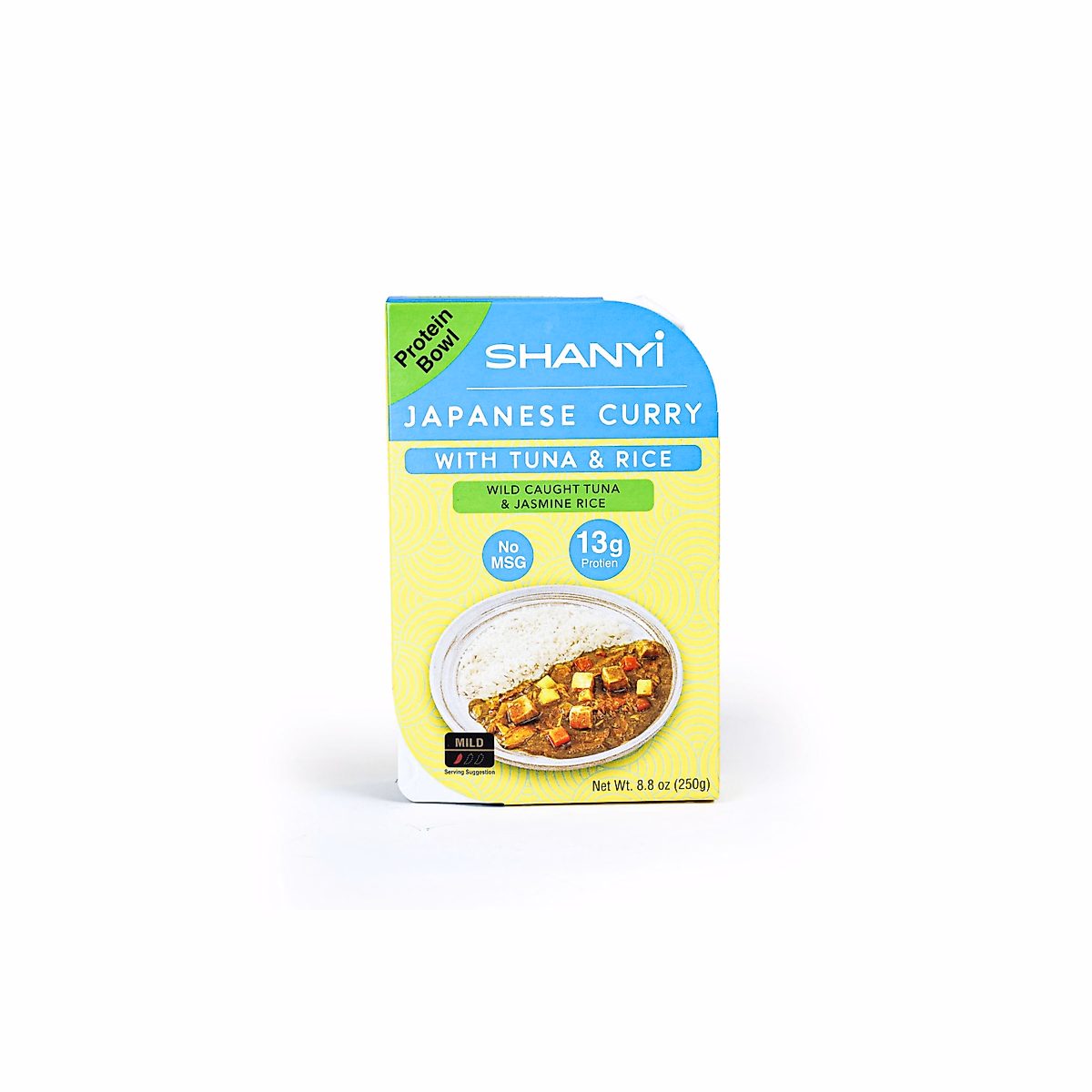 ShanYi Instant Microwave Meals, Japanese Curry with Tuna and Jasmine Rice 250g/8.8oz, Case of 6