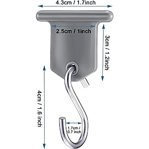 SVNR 24PCS RV Awning Light Hooks, S Shaped Hooks for Lights Camping Awning Accessory Holder, Easy for Awning Roller Slot, Light Support Hanger Christmas Party, Indoor or Outdoor