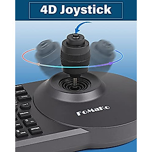 FoMaKo NDI PTZ Camera 30X Bundle HDMI 3G-SDI IP PoE HDMI PTZ Camera for Church Worship(2pcs) PTZ Controller PoE IP PTZ Camera Controller Keyboard (PTZ Bundle KN30Ax2+KC608 Pro)