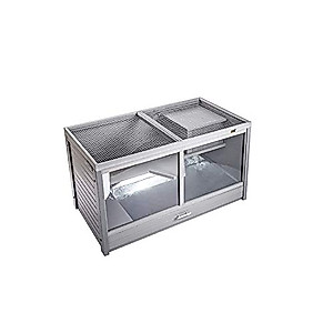 New Age Pet ECOFLEX Jumbo Park Avenue Indoor Rabbit Hutch in Nantucket Grey