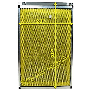 RAYAIR SUPPLY 20x20 Air Ranger Replacement Filter Pads 20X20 (3 Pack) Yellow