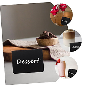 Tofficu 5 Sets Blackboard Display Board Small Chalkboard Memo Chalkboard Desktop Memo Sign Mini Blackboard Sign Kids Chalkboard Chalk Board Sign Board Plastic WiFi Rewritable Small Tent